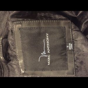 Marc Anthony | Jackets & Coats | Marc Anthony Black Faux Leather Hooded ...